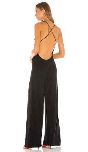 Norma Kamali Low Back Slip Jumpsuit