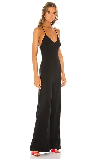 Norma Kamali Low Back Slip Jumpsuit
