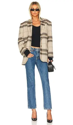 Enza Costa Cashmere Easy Cuffed U Top - Black