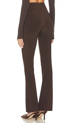 Norma Kamali Lifestyle Boot Pant - Chocolate