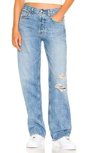 GRLFRND Bella Low Rise Boyfriend Jeans In Light Wash