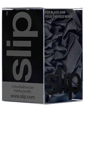 Slip Midi & Large Scrunchie Set Of 3 - Black