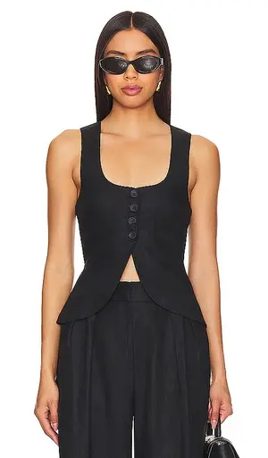 Faithfull The Brand Tie Detailed Vests For Women