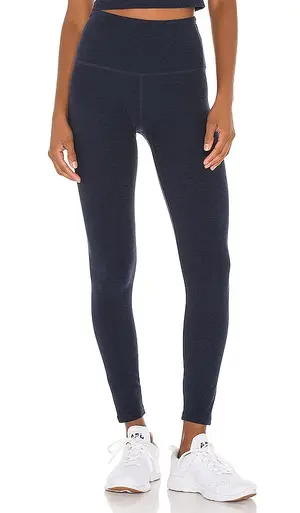 Beyond Yoga Beyond Yoga Spacedye Caught In The Midi High Waisted Legging In Navy. Size XL. Also Navy
