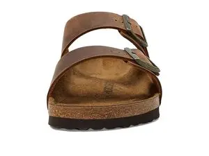 BIRKENSTOCK Arizona Oiled Leather Sandals - Tan