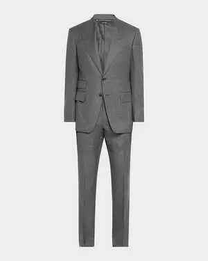 TOM FORD Men & Apos;s Shelton Prince Of Wales Suit Black