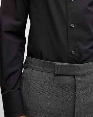 TOM FORD Apos;s Shelton Prince Of Wales Suit - Grey