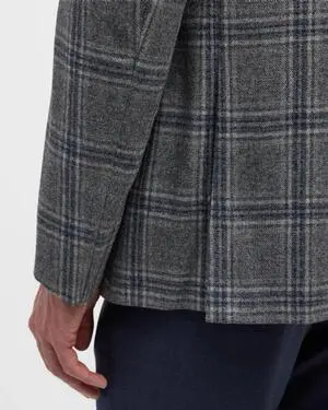 Giorgio Armani Plaid Sport Coat - Grey