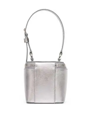 MAISON MARGIELA Micro Cube Leather Tote - Silver