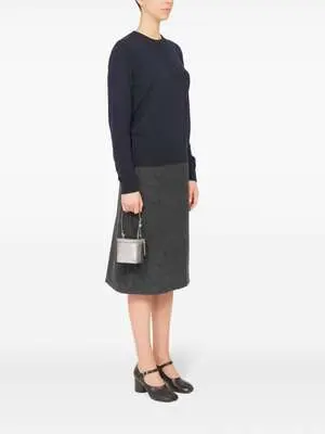 MAISON MARGIELA Micro Cube Leather Tote - Silver