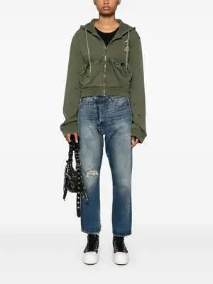 R13 Crossover Distressed Jeans