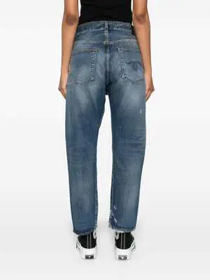 R13 Crossover Distressed Jeans