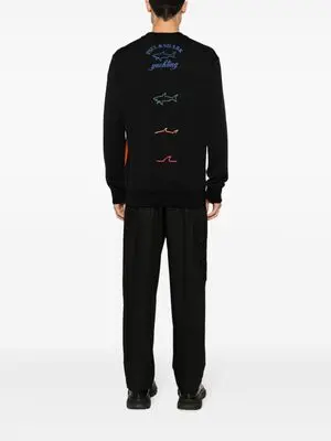 Paul & Shark Logo-appliqué Contrast-panel Sweatshirt