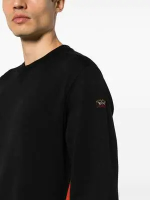 Paul & Shark Logo-appliqué Contrast-panel Sweatshirt