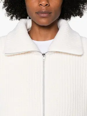 Herno Wool Zipped Cardigan - White