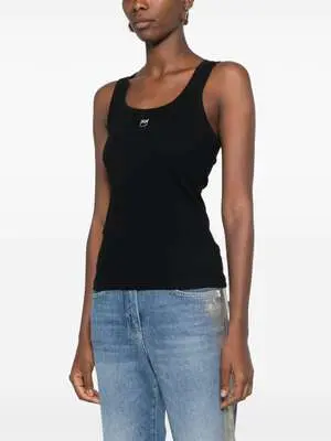 Pinko Logo-print Tank Top - Black