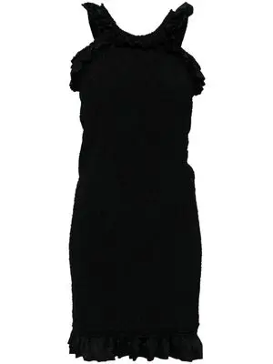 Alexander Wang Ruffle-hem Smocked Mini Dress