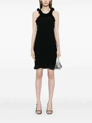 Alexander Wang Ruffle-hem Smocked Mini Dress