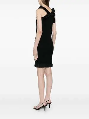 Alexander Wang Ruffle-hem Smocked Mini Dress