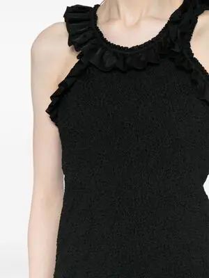 Alexander Wang Ruffle-hem Smocked Mini Dress