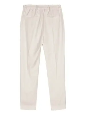 Eleventy Lurex Chambray Slim Trousers