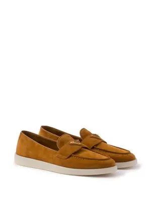 Prada Suede Loafers - Brown