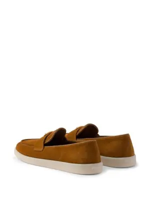 Prada Suede Loafers - Brown