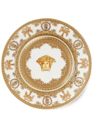 Versace I Love Baroque Porcelain Plate - White