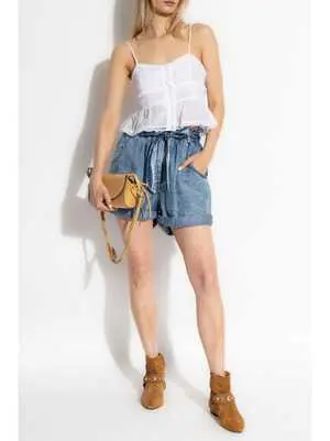 MARANT ETOILE Pierine Thigh-length Shorts - Blue
