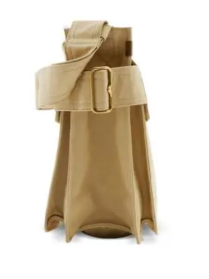Burberry Logo-embroidered Messenger Bag - Neutrals