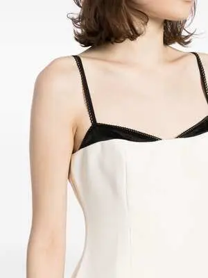 REFORMATION Melanie Sweetheart Neck Top - Neutrals