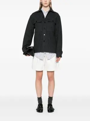 JIL SANDER Mélange Flannel Overshirt
