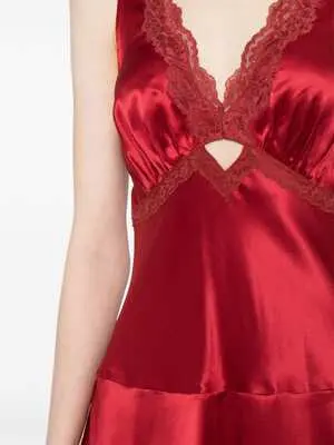 REFORMATION Belva Silk-satin Mini Dress