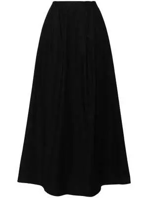 REFORMATION Lucy A-line Maxi Skirt - Black