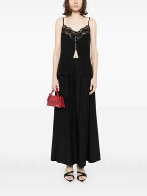 REFORMATION Lucy A-line Maxi Skirt - Black