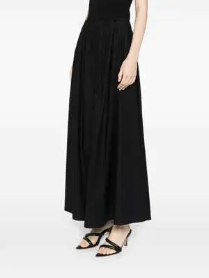 REFORMATION Lucy A-line Maxi Skirt - Black