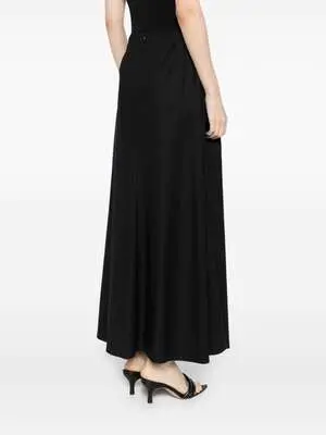 REFORMATION Lucy A-line Maxi Skirt - Black