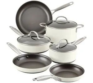 ANOLON Achieve Hard Anodized Nonstick 9-pc Cook Ware Set - One-color