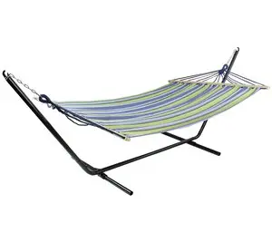 NORTHLIGHT 76' Colorful Striped Double Hammock - One-color