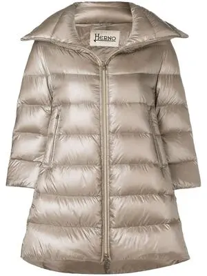 Herno Cleofe Midi Down Jacket - Dove Grey