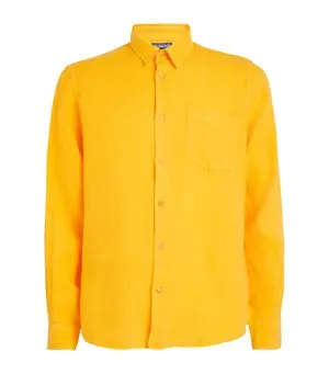 Vilebrequin Linen Caroubis Shirt - Yellow
