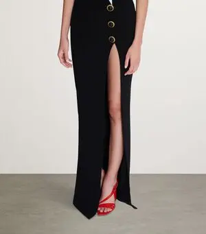 Balmain Crepe Two-tone Dress