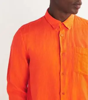 Vilebrequin Linen Caroubis Shirt - Orange