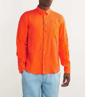 Vilebrequin Linen Caroubis Shirt - Orange
