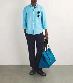 Vilebrequin Linen Caroubis Shirt - Blue