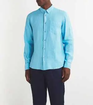 Vilebrequin Linen Caroubis Shirt - Blue