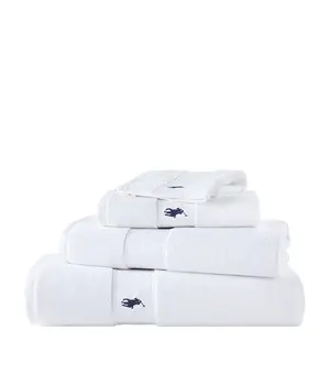Ralph Lauren Polo Player Guest Towel - White