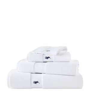 Ralph Lauren Polo Player Guest Towel - White