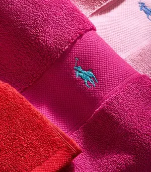 Ralph Lauren Polo Player Bath Towel - Pink