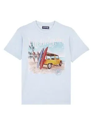 Vilebrequin Graphic Cotton T-shirt - Sky Blue